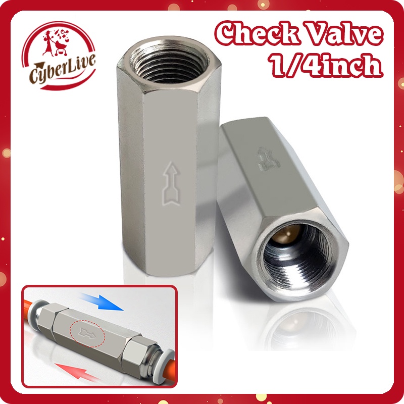 Jual Check Valve Angin 1/4 Inch No Return Valve 1/4" Female Thread ...