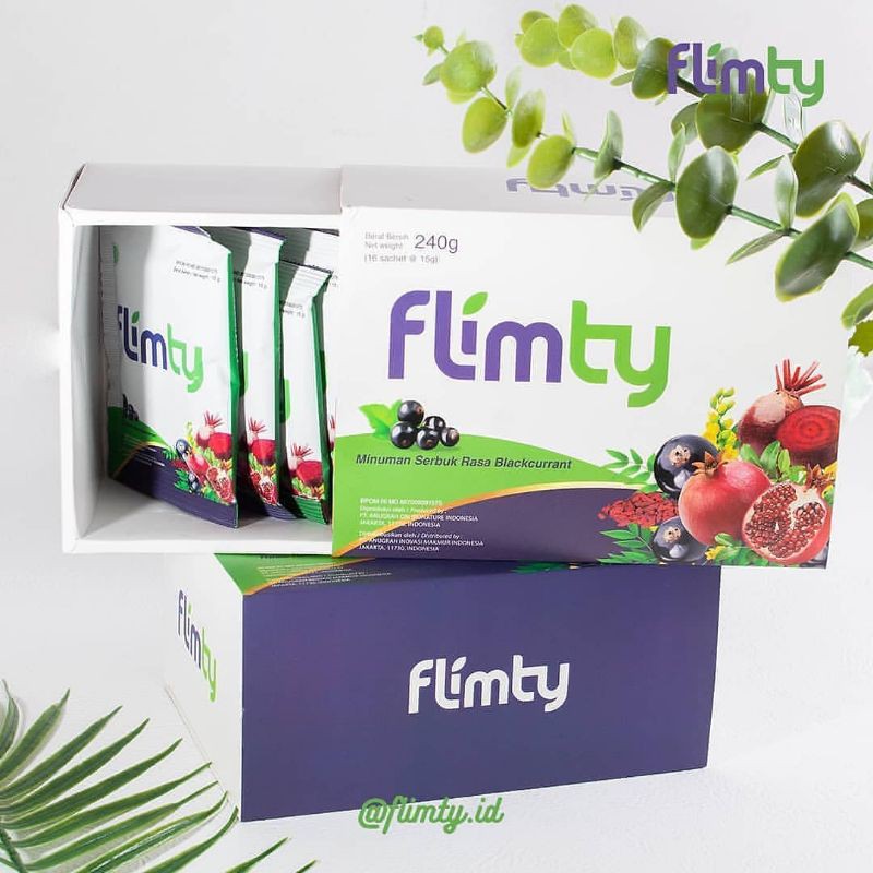 Jual FLIMTY FIBER ORIGINAL isi 16 Sachet Rasa Blackcurrant dan ...