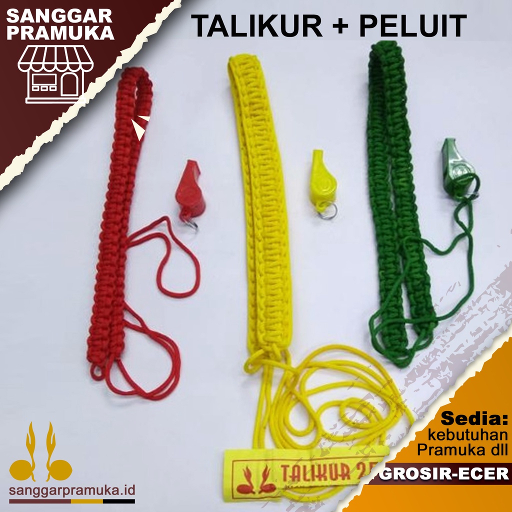 Jual Talikur dan peluit / Tali Koor Talikur / Tali Peluit Pramuka ...