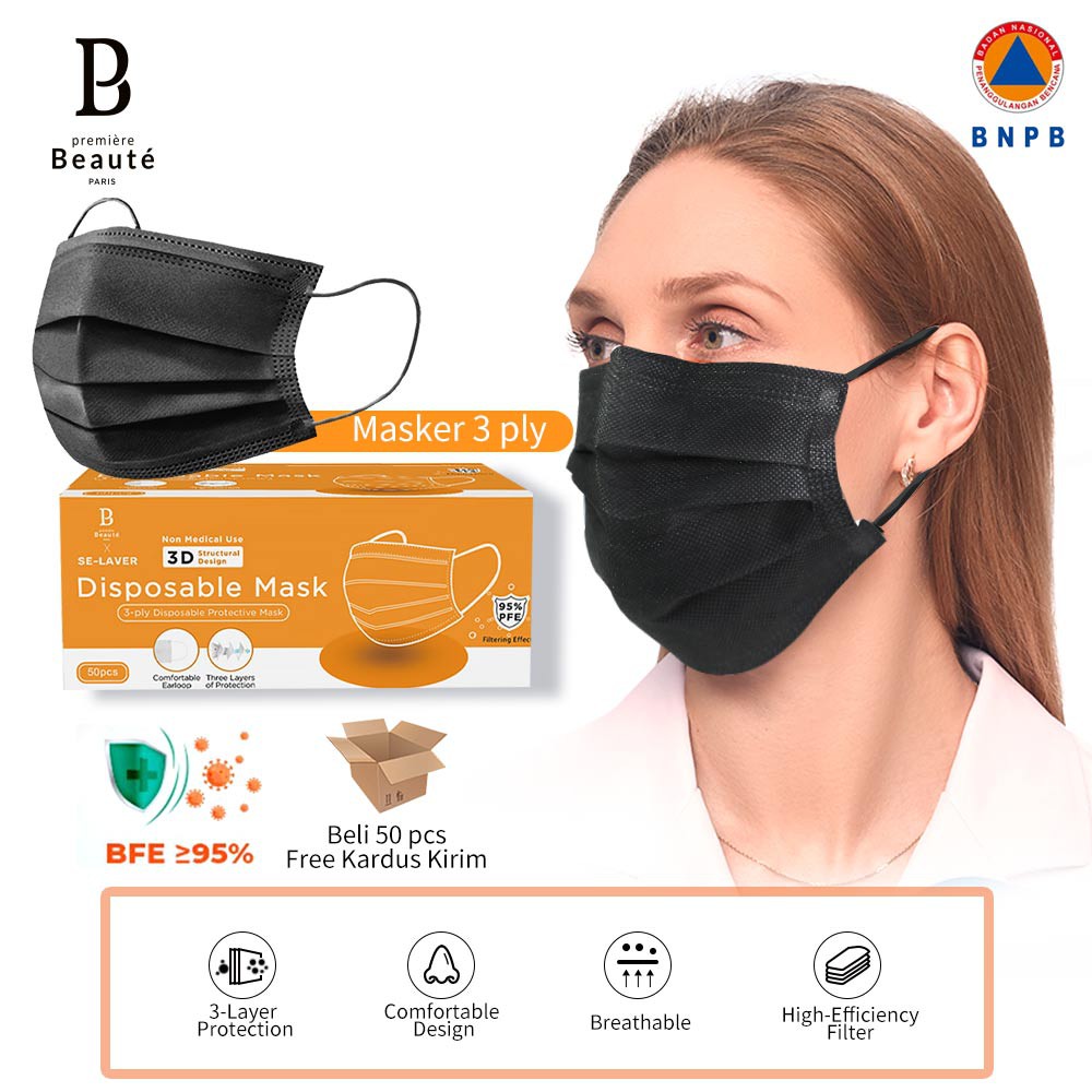 Premiere Beaute Disposable Face Mask Masker Hijab EVO KN95 Earloop ... Premiere Beaute Disposable Face Mask Masker Hijab EVO KN95 Earloop ...