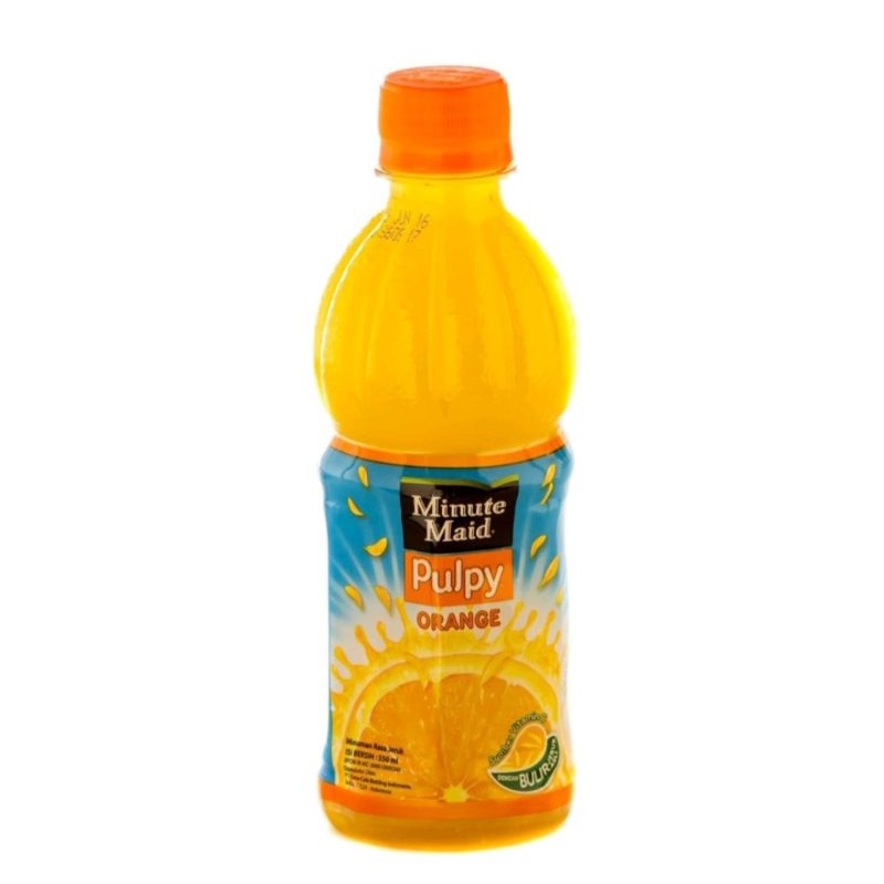 Jual Minute Maid Pulpy Orange Botol 300ml | Shopee Indonesia