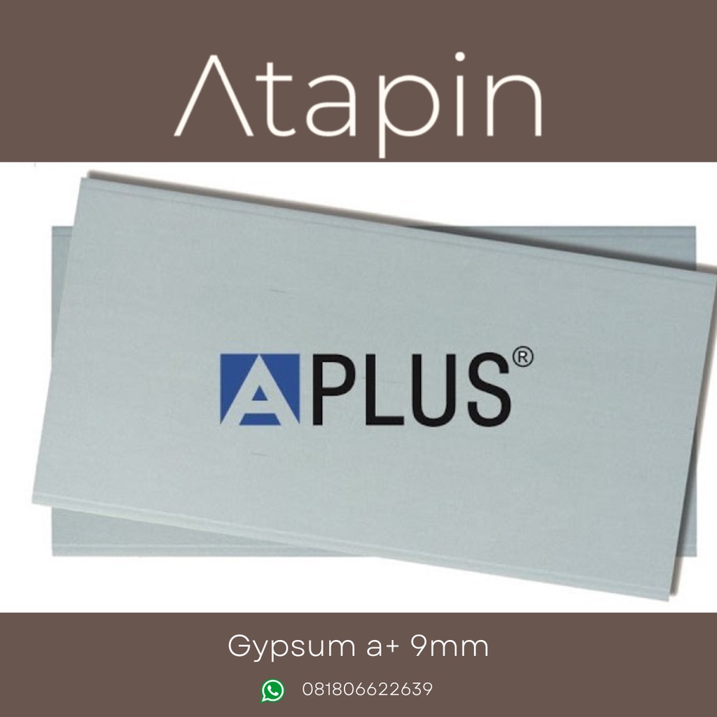 Jual Gypsum Aplus 9mm / Papan Gipsum A+ 9mm (1,2x2,4mtr) | Shopee Indonesia