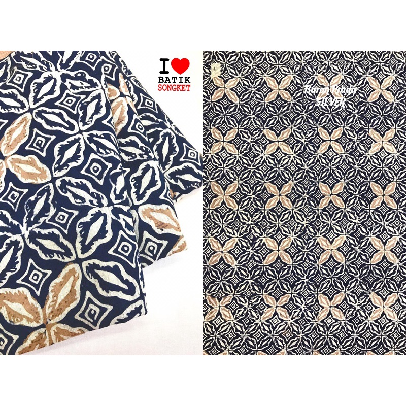 Jual DOBY NAVY PASTEL MOTIF 2 DOBI DOBBY BAHAN KAIN BATIK KATUN ATBM ...