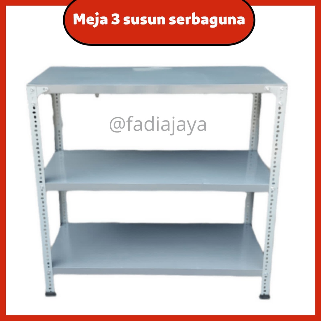 Jual Rak Besi Meja Dapur Tempat Bumbu Portable Serbaguna Multifungsi 3 ...