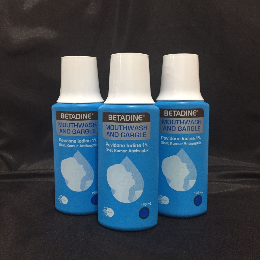 Jual BETADINE GARGLE MOUTHWASH 190ml - Obat Kumur Pembersih Mulut Botol Besar Indonesia|Shopee ...