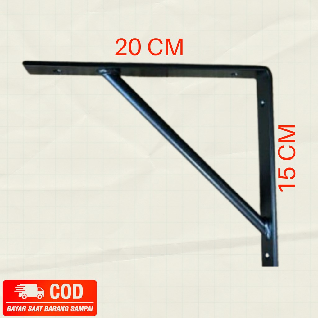 Jual 1 Buah Siku Rak Penopang Hambalan Papan Kayu Kuat / Besi Bracket ...