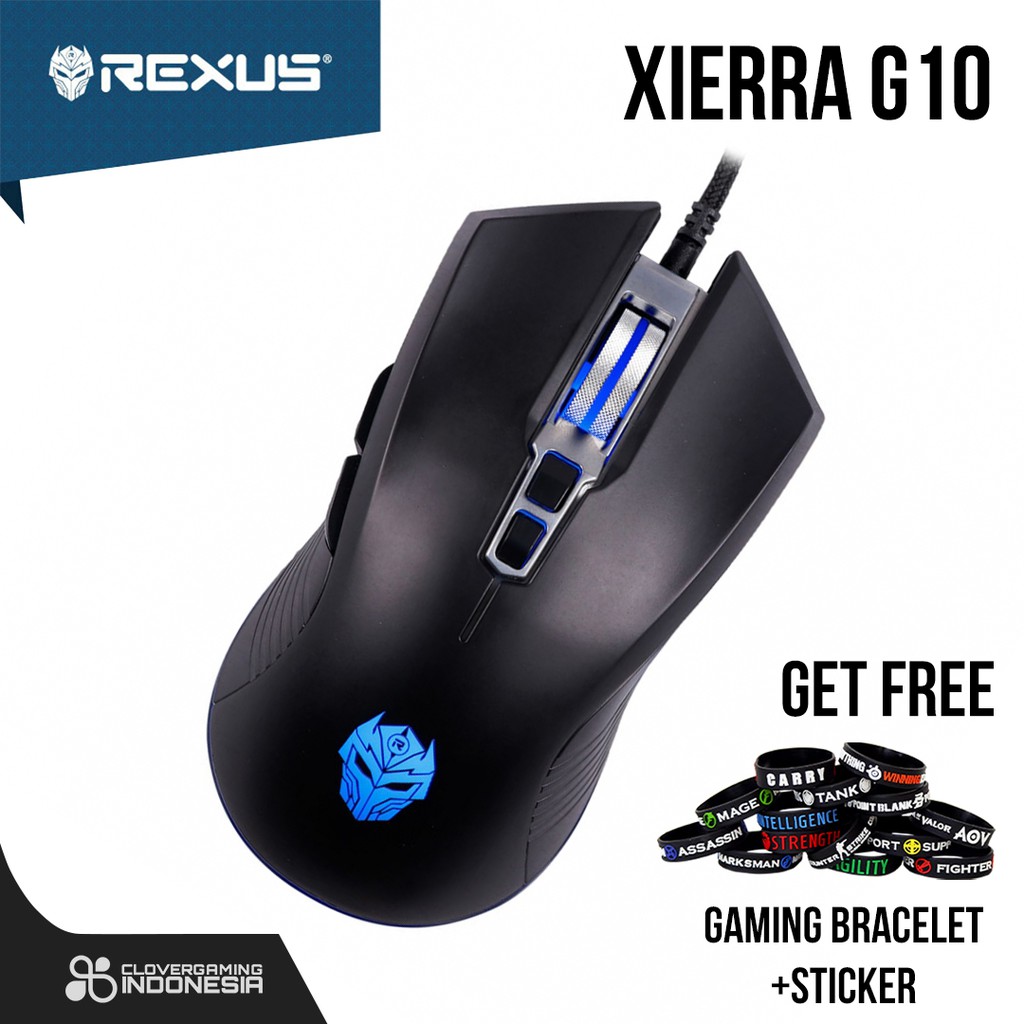 Rexus Xierra G10 Gaming Mouse | Shopee Indonesia