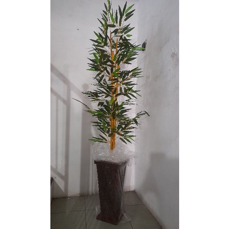 Jual Tanaman hias bambu artificial rimbun pot jumbo 130cm Indonesia ...