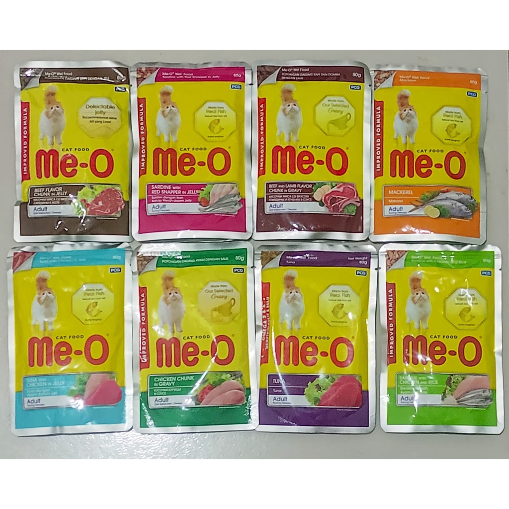 Jual Me-o Makanan Basah Kucing All Varian 80 Gr / Meo Dryfood Sachet ...
