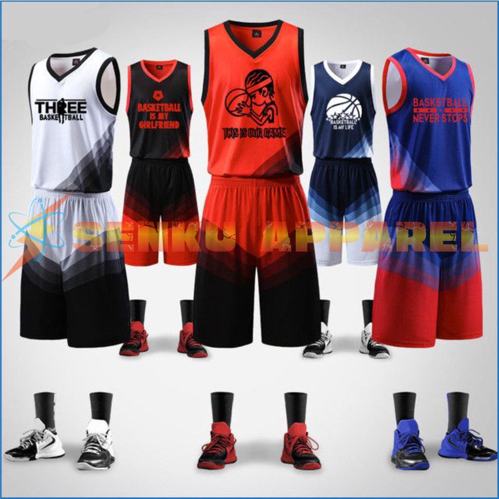 Jual JERSEY BASKET CUSTOM FULL PRINTING FREE DESAIN / TERLARIS/JERSEY ...