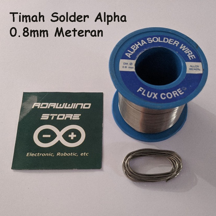 Jual Timah Solder 0.8mm Soldering Wire Tin 0,8mm Meteran Per Meter ...