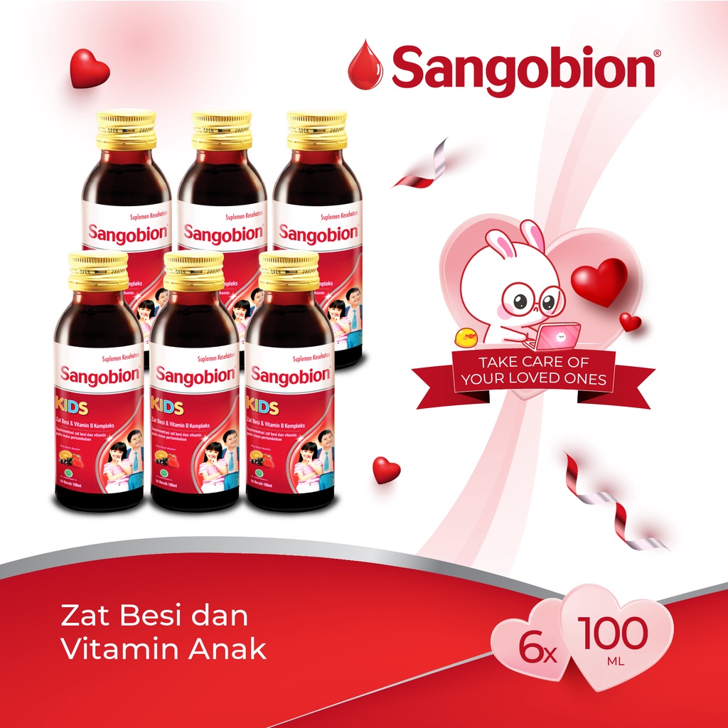 Jual Sangobion Kids 100ml Vitamin dan Suplemen Zat Besi | Shopee Indonesia