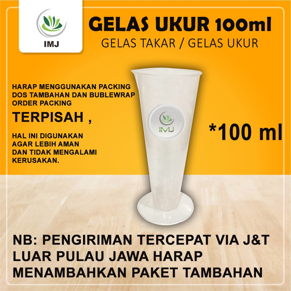 Jual GELAS UKUR / GELAS TAKAR Ukuran 100ml | Shopee Indonesia