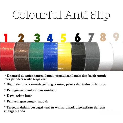 Jual Sticker Anti Slip / Slip Resistance lebar 5 cm ( Rol ) | Shopee ...