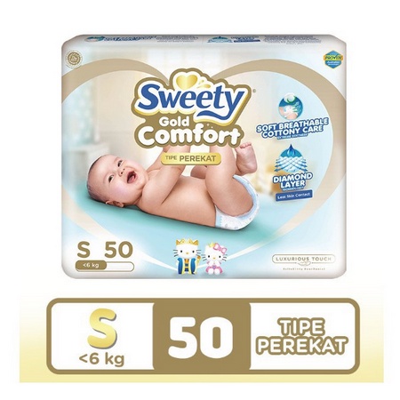 Jual Sweety Gold Comfort S 50 Pcs | Shopee Indonesia