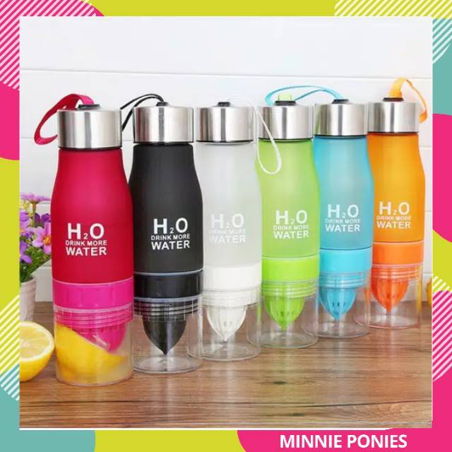 Jual [ADA PERASANNYA] Botol Minum H2O 650 ML / Botol Minum infused ...