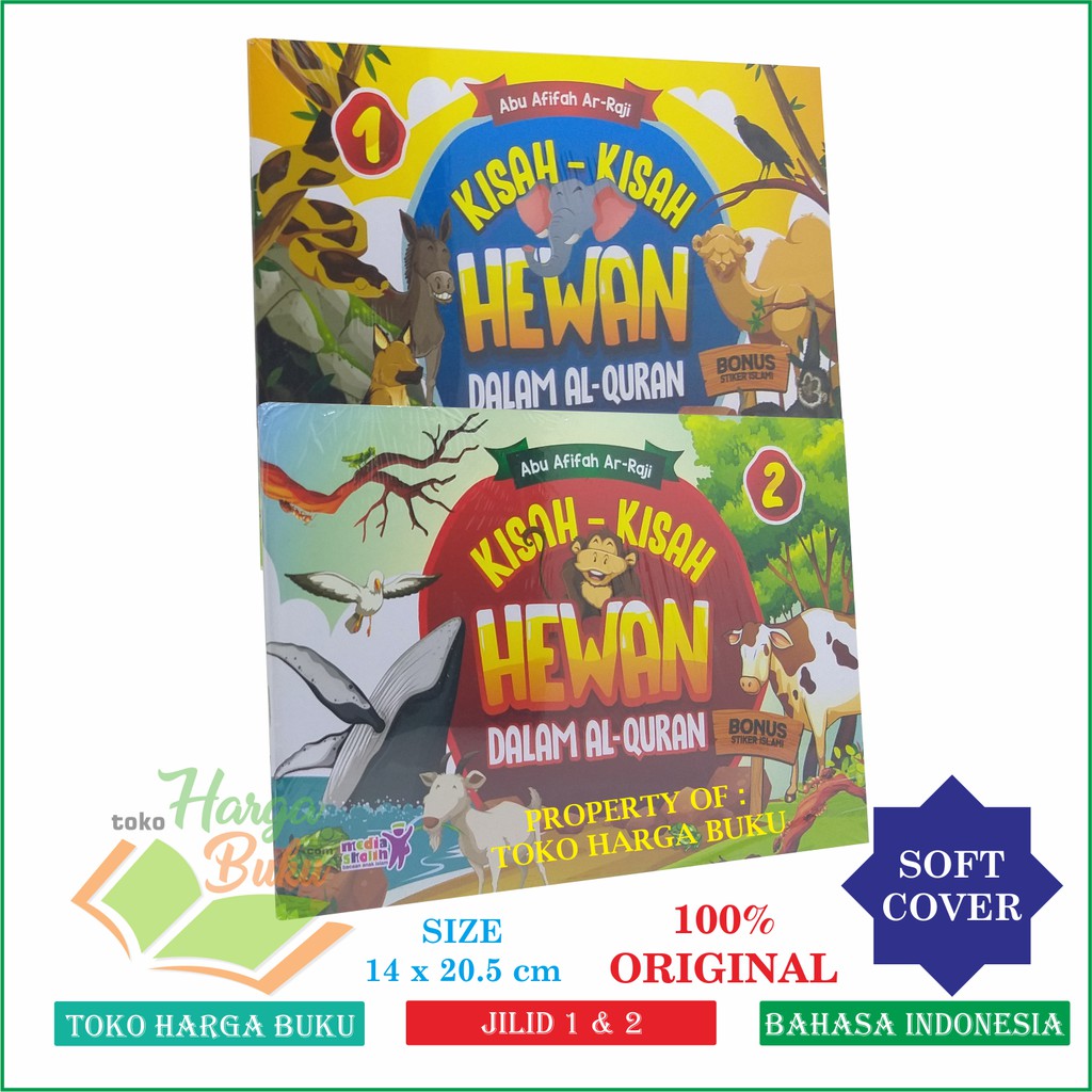 Jual PAKET 2 BUKU - Kisah-Kisah Hewan dalam Al-Quran JILID 1 DAN 2 - Penerbit Media Shalih ...