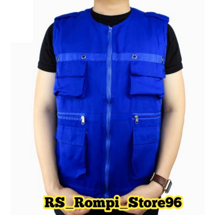 Jual Rompi ZENMAS BIRU BCA/Rompi Mancing/Lapangan/ Jaket Rompi/ ROmpi ...