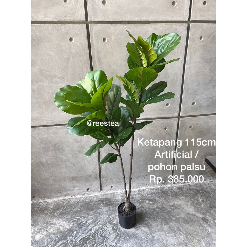 Jual Pohon hias Ketapang Tinggi 115 cm/ Pohon Hias Palsu/ Artificial ...
