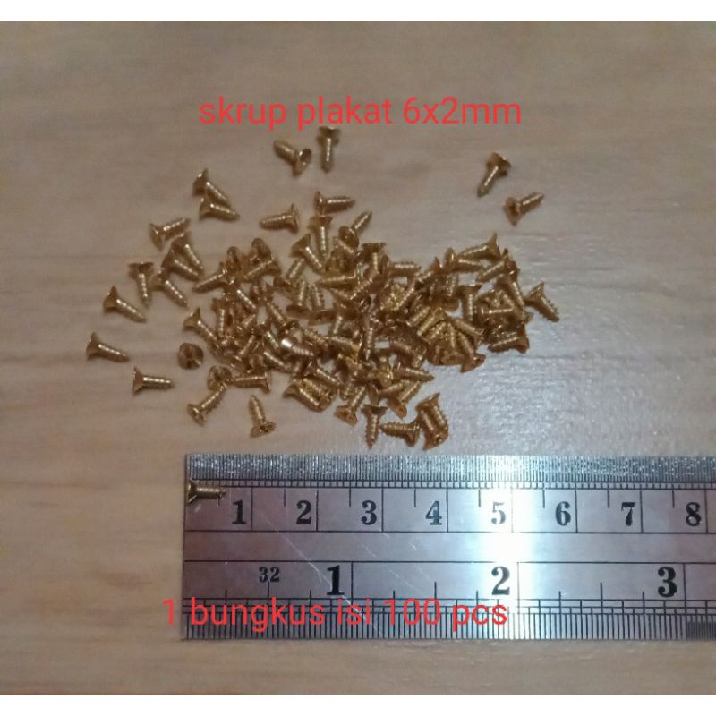 Jual baut 6x2 mm/skrup kunci box isi 100 | Shopee Indonesia