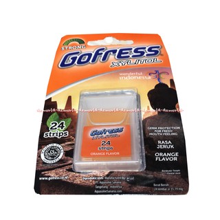 Jual Gofress Peppermint 24strips Dengan Xylitol Permen Kertas Lembaran ...