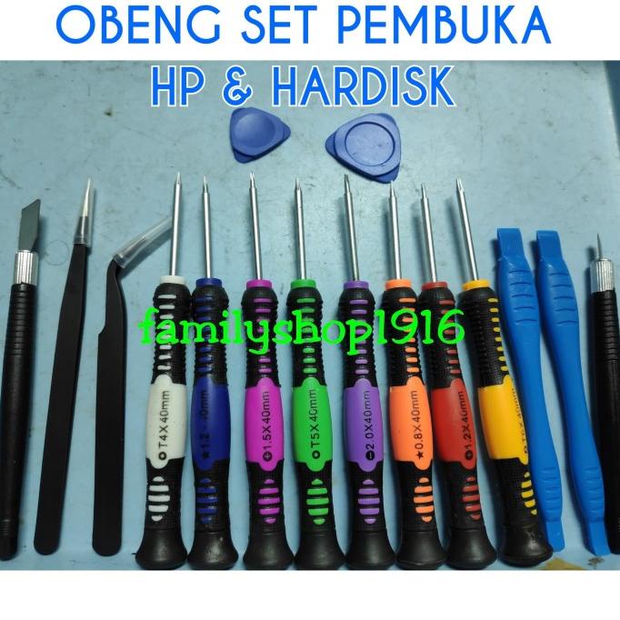 Jual Obeng Set Hp / Obeng Servis Handphone / Obeng Buka Hardisk / Obeng ...