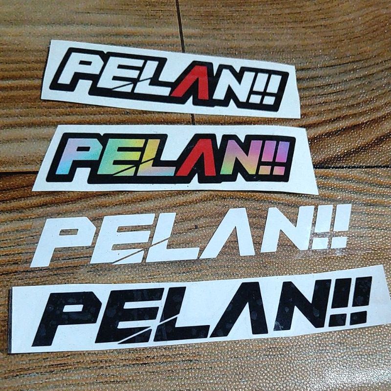 Jual stiker PELAN!! stiker cutting hologram hitam stiker motor herex ...