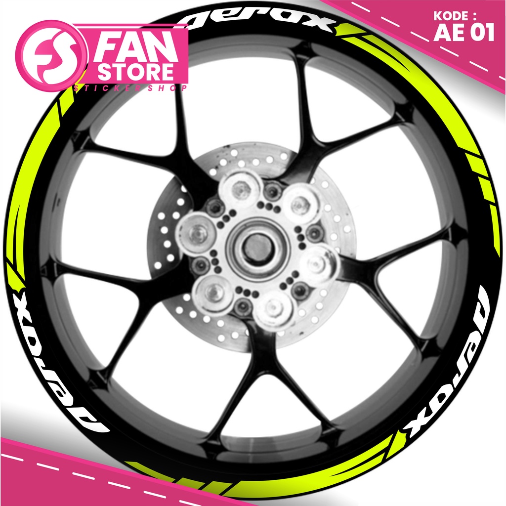 Jual Sticker Velg Yamaha Aerox 155 - List Velg Motor Aerox 155 - Aksesoris Motor - KODE : AE 01 ...