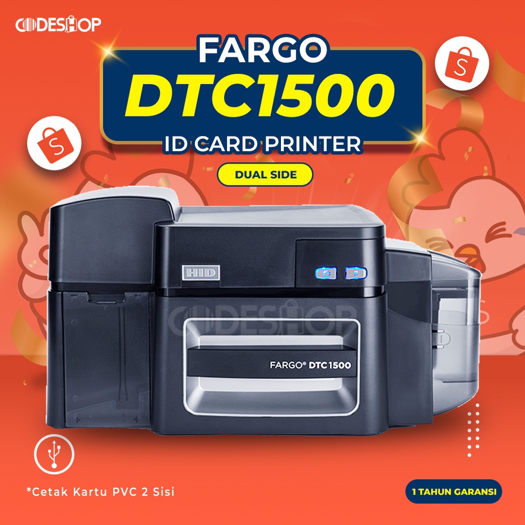 Jual ID CARD PRINTER FARGO DTC 1500 300 DPI FULL COLOR // PRINTER FARGO ...
