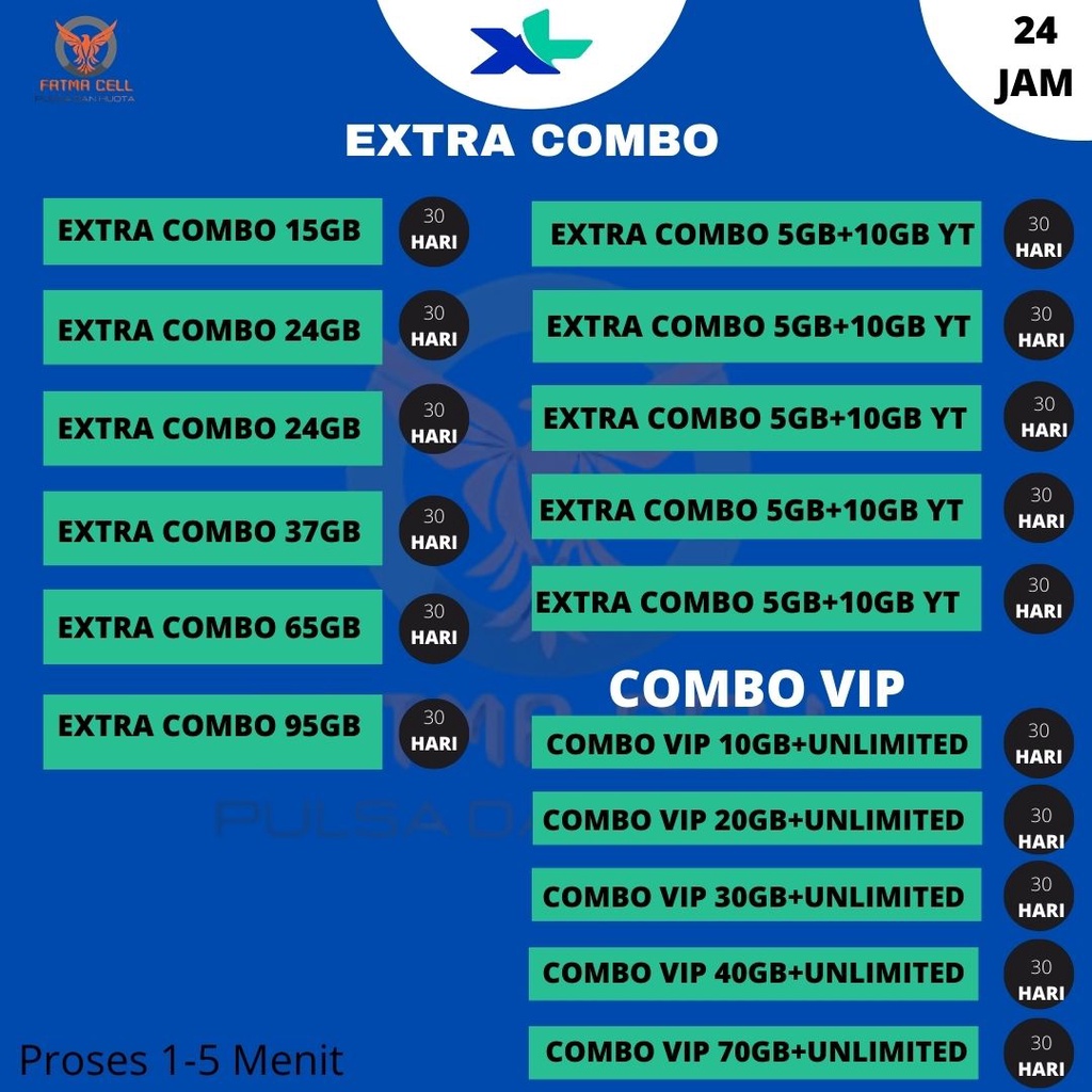Jual PAKET DATA XL KUOTA BESAR TERMURAH FULL 24 JAM | Shopee Indonesia