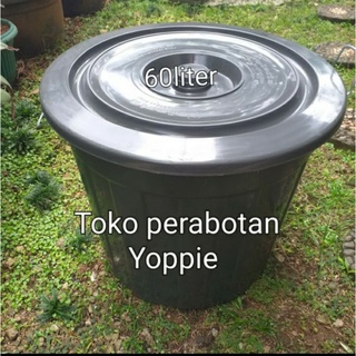 Jual Ember plastik 60 liter - tong air 60 liter - ember tutup - ember plastik tutup - ember air ...