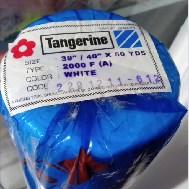 Jual Kain kapas tangerine 2000F ( A ) Satu roll Indonesia|Shopee Indonesia