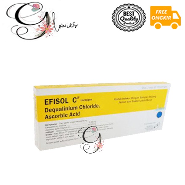 Jual EFISOL C tablet hisap untuk sariawan dan radang tenggorokan ...