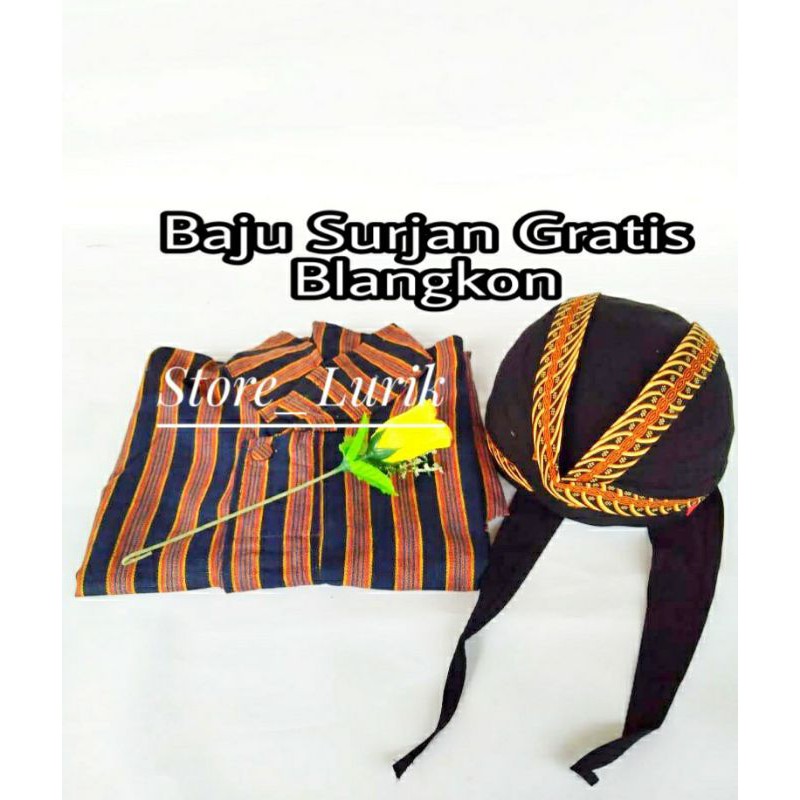 Jual Baju Lurik Jawa gratis Blangkon // Baju Adat Jawa gratis Blangkon ... Jual Baju Lurik Jawa gratis Blangkon // Baju Adat Jawa gratis Blangkon ...