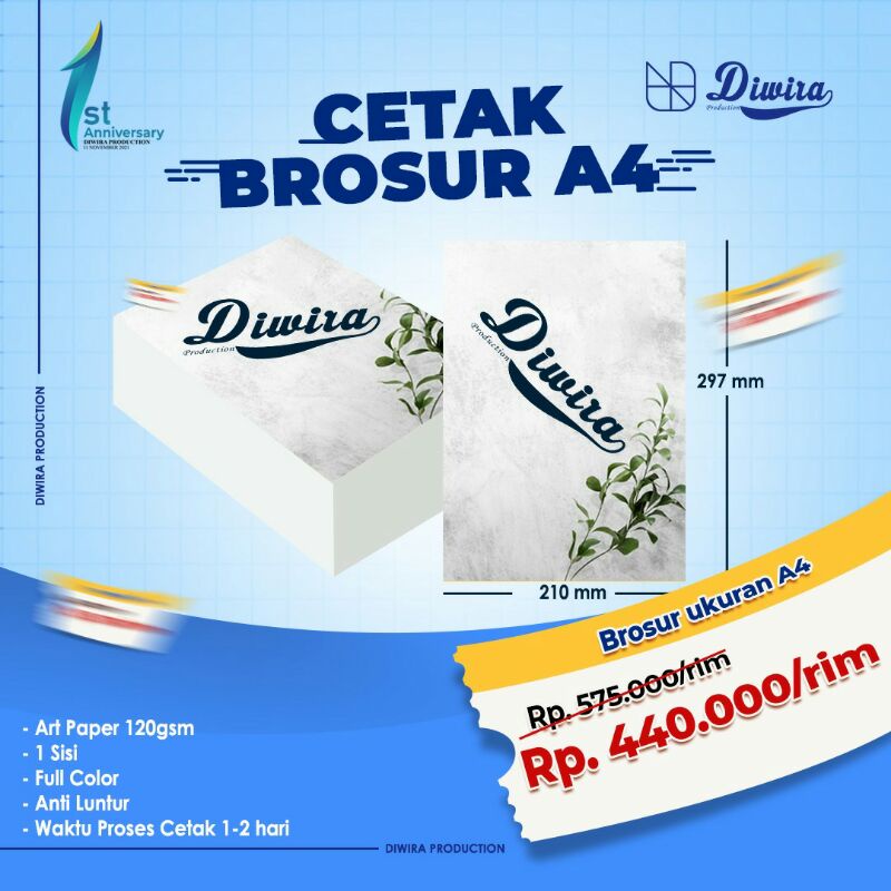 Jual CETAK BROSUR A4 | Shopee Indonesia