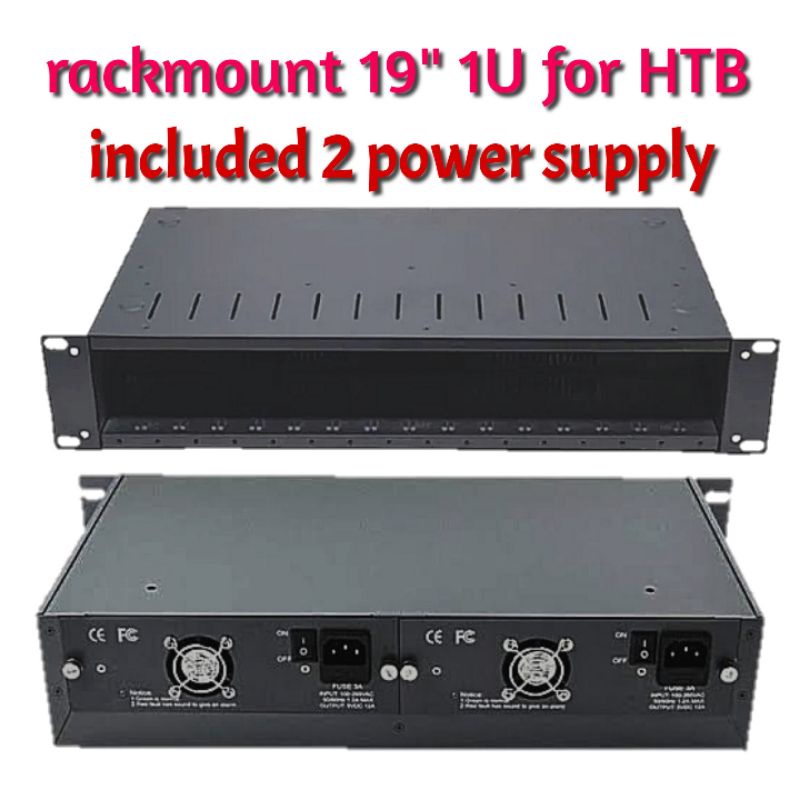Jual rackmount box untuk htb media FO 14 slot 2u termasuk 2 power supply | Shopee Indonesia