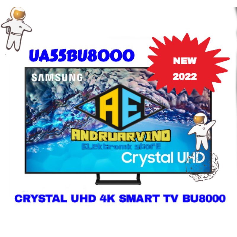 Jual SAMSUNG 55 Inch UA55BU8000 Crystal UHD 4K Smart TV UA55BU8000 | Shopee Indonesia