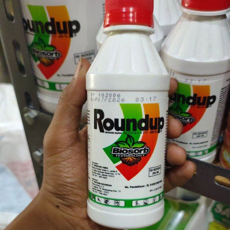 Jual ROUNDUP / ROUNDUP 200ML / HERBISIDA/ PEMBASMI GULMA / OBAT RUMPUT ...