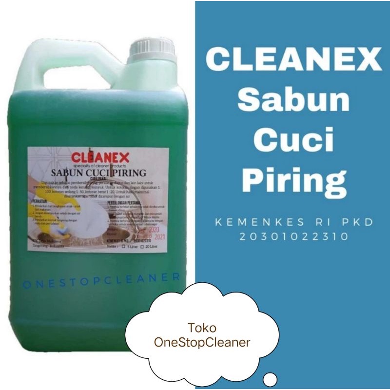 Jual Cleanex Sabun Pembersih Cuci Piring Wangi Jeruk Nipis 5 Liter ...
