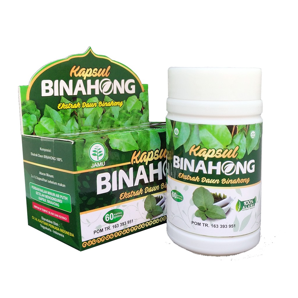 Jual Kapsul Binahong Ekstrak Daun Binahong BPOM Original | Shopee Indonesia