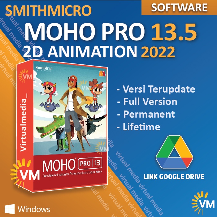 Jual SMITH MICRO MOHO PRO 13 13.5 FULL VIDEO ANIMATION 2D PROFESSIONAL ...