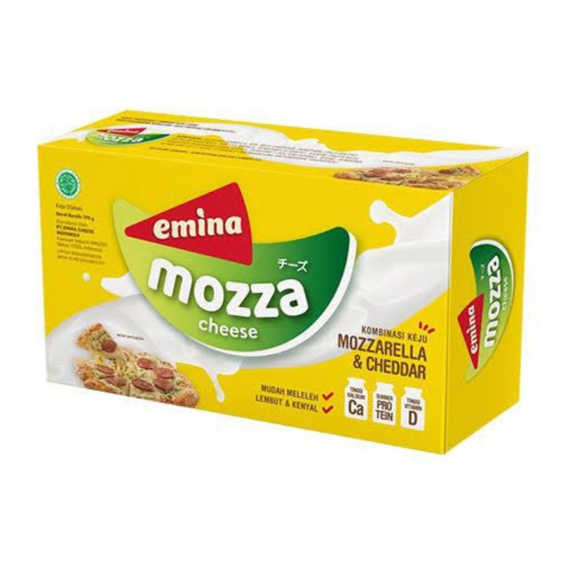 Jual Emina Cheese Mozza Keju Mozzarella & Cheddar 165 gram | Shopee ...