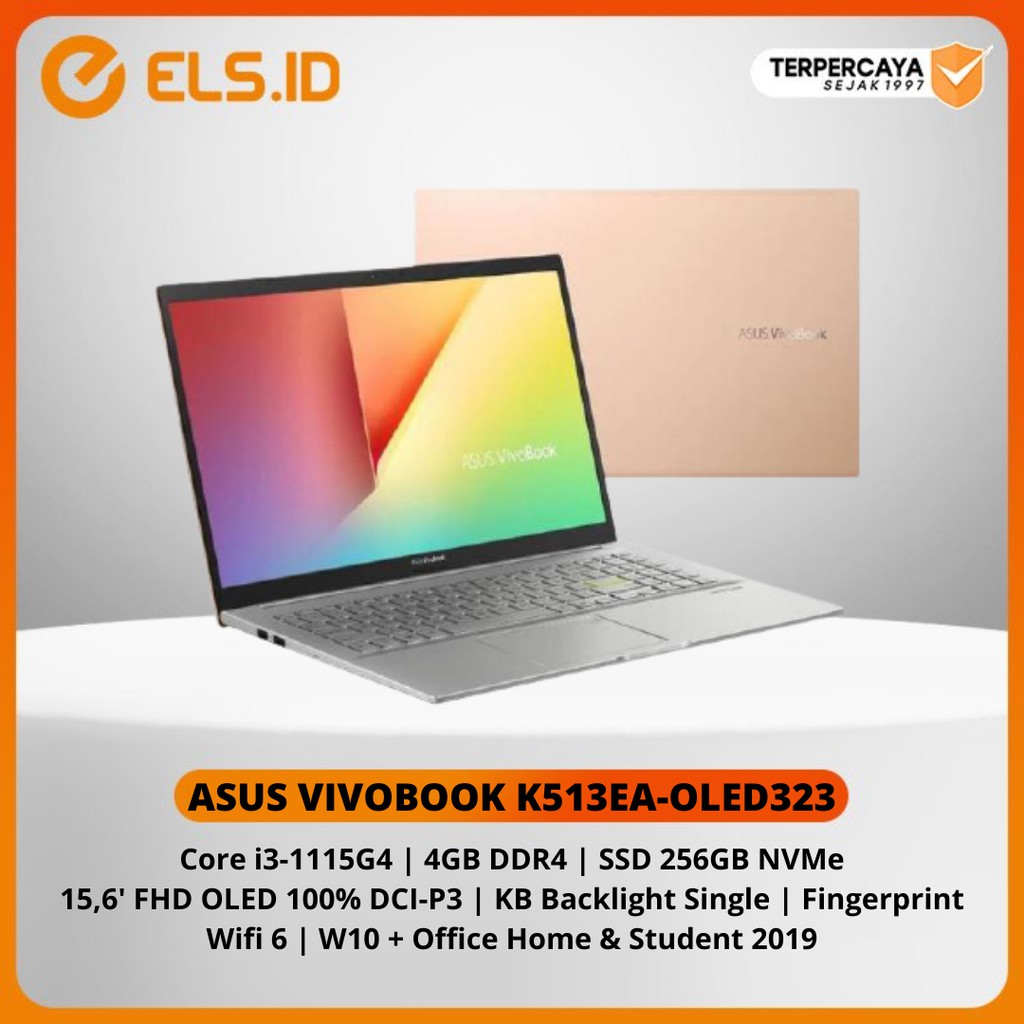 Jual Laptop Asus Vivobook K513EA-OLED323 Intel Core i3-1115G4 4GB 256GB ...