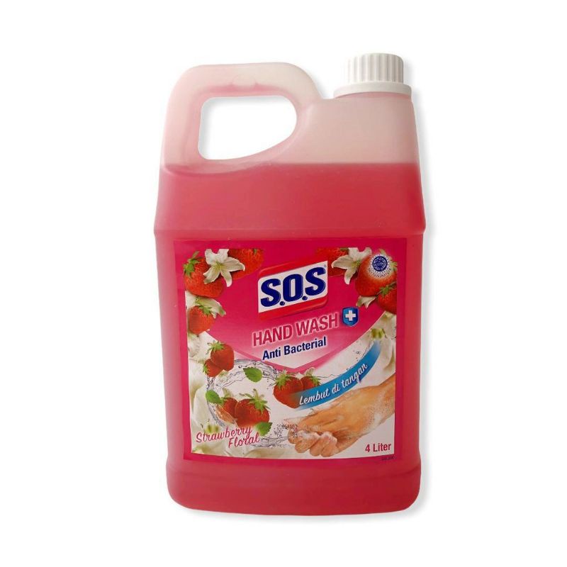 Jual SOS Hand Wash / Sabun Cuci Tangan Anti Bakterial Aroma Stroberi ...