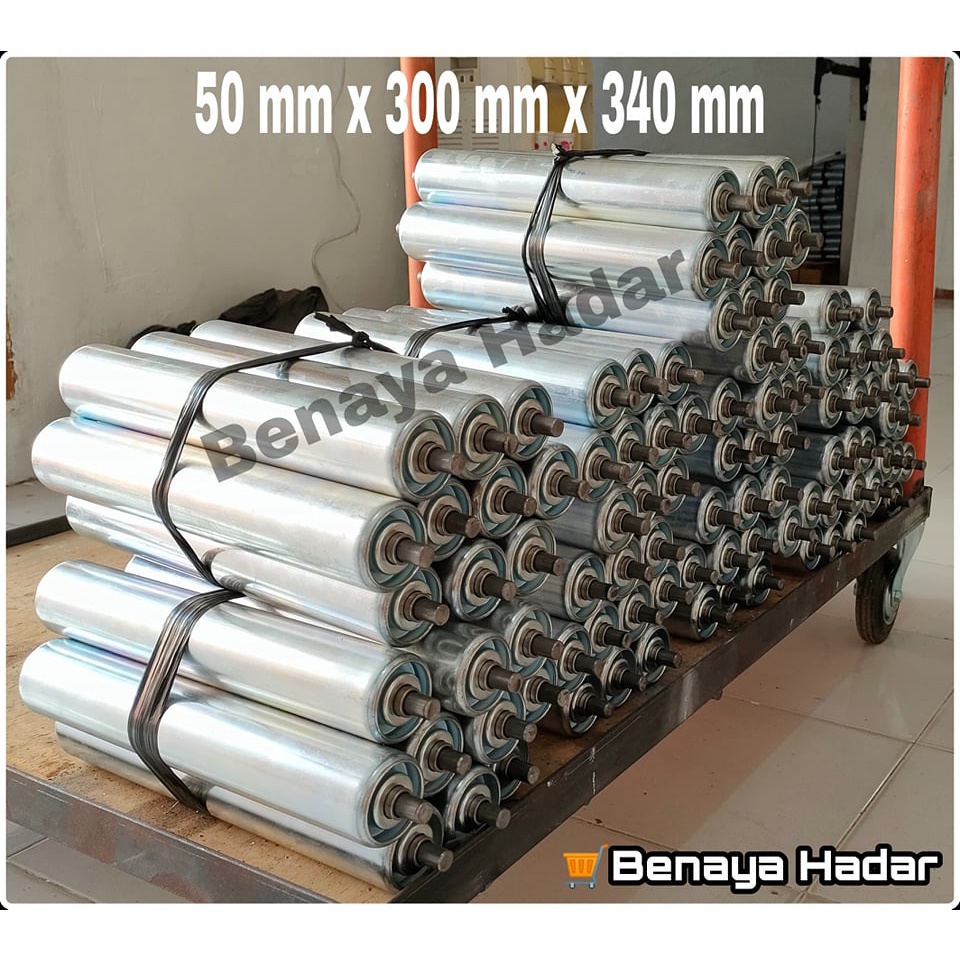 Jual Gravity Roller Conveyor 50 mm x 300 mm x 340 mm As 12mm roller ...