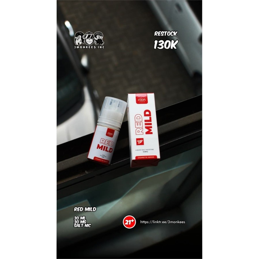 Jual LIQUID SALTNIC FOOM RED MILD 50MG | Shopee Indonesia