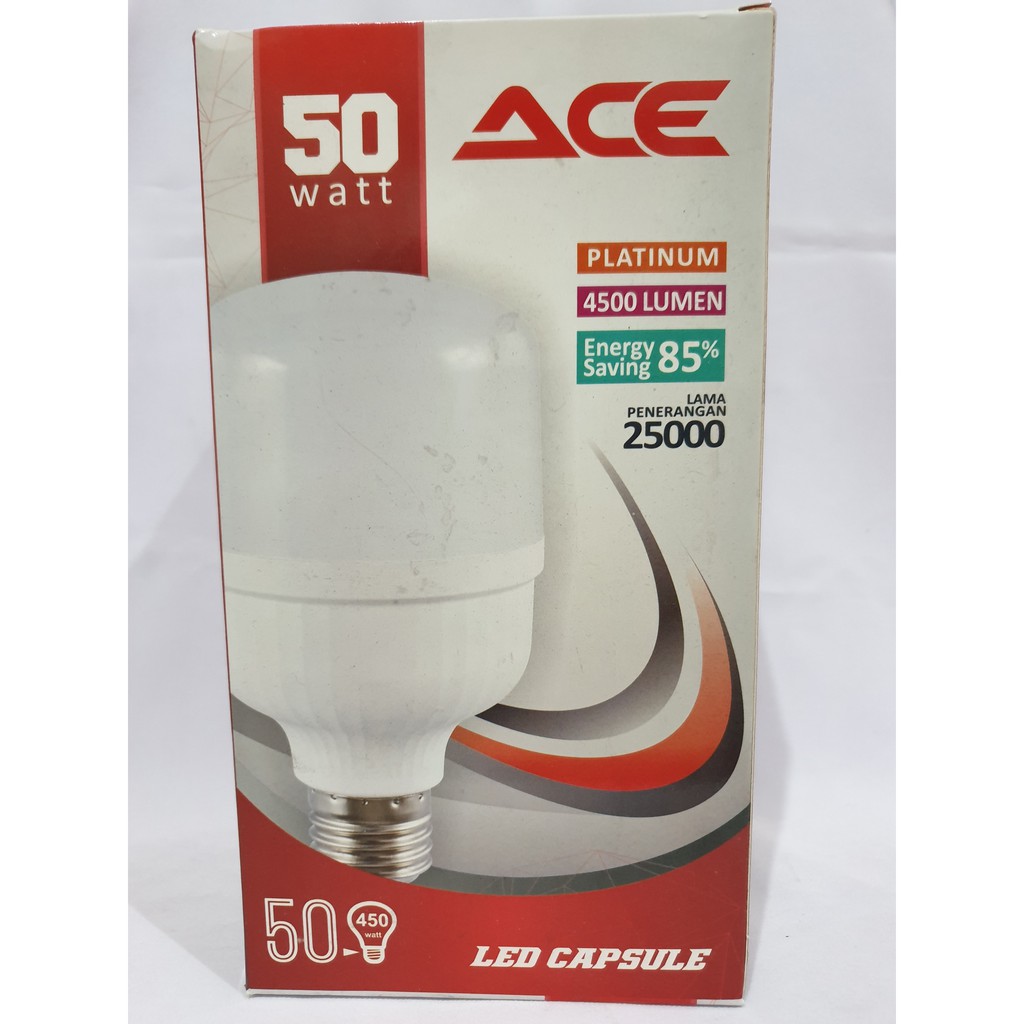 Jual ACE LED CAPSULE 50W PUTIH 6000K (COOL DAYLIGHT) | Shopee Indonesia