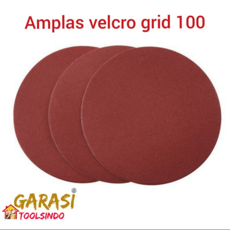 Jual amplas velcro 4 inch grid 100 kertas amplas bulat tempel amplas ...