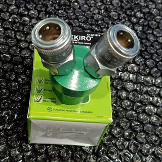 Jual Tekiro Quick Coupler 2 Way - Kopler Sambungan Angin Kompresor Cabang 2 TEKIRO ORIGINAL ...