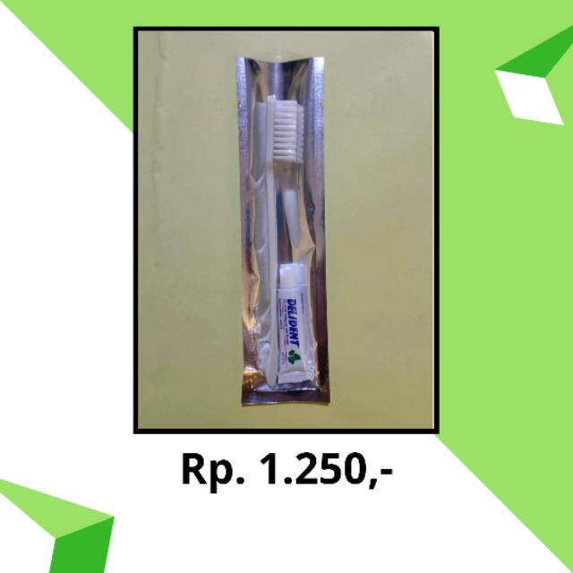Jual Dental Kit Cover Alumunium Foil (Sikat Gigi Hotel+Odol) | Shopee ...